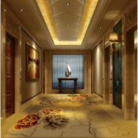 China Fireproof Gold Blue Wool Carpet for Banquet Room Wedding Hall Theatre Hotel Theatre for sale
