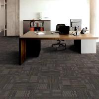 China Office Carpet Tiles 50x50 Rectangle Shape Medium Pile Commercial Tile Carpet for sale