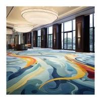 China Rectangle Axminster 5 Star Luxury Hotel Nylon Printed Lobby Corridor Carpets Floor Roll for sale