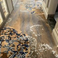 China 8-15mm Pile Height Fluorescent Color Printed Carpet for Pest Control in Hotel Hallway for sale