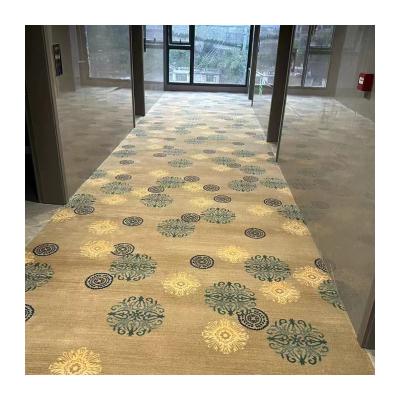 China Action Backing Fluorescent Color Axminster Corridor Carpet for Non Slip in End Hotels for sale