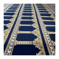 China High Pile Muslim Wall to Wall Prayer Carpet Roll Tapis de Mosque Carpet for Church for sale