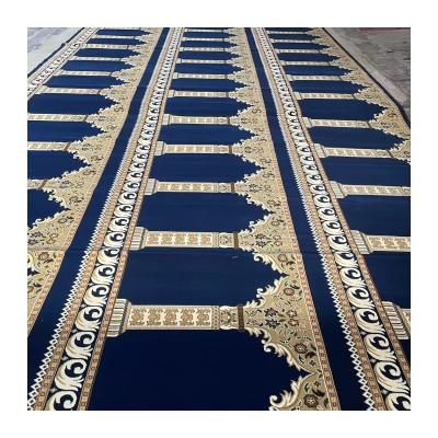 China High Pile Muslim Wall to Wall Prayer Carpet Roll Tapis de Mosque Carpet for Church for sale