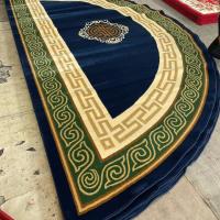China Prayer Mosque Style Soft Carpet Yarn for Wall to Wall Prayer Carpet Roll Muslim Design for sale