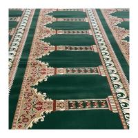 China Machine Made Soft Carpet Yarn for Prayer Room Washable Muslim Wall to Wall Carpet Roll for sale