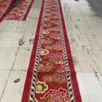 China Machine Made Soft Carpet Yarn for Prayer Room Washable Muslim Wall to Wall Carpet Roll for sale