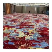 China Hotel Lobby Corridor Axminster Wool Hotel Room Carpet 80% Wool Fire-proof Non Slip for sale