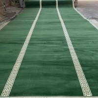 China Rectangle Muslim Wall to Wall Prayer Carpet Roll Tapis de Mosque Carpet for Mosque for sale