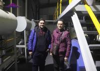 China 250gsm Automatic Spunbond Nonwoven Fabric Machine PP S SS SMS SMMSS for sale