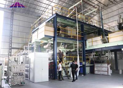 China PP Spunbond Meltblown Nonwoven Fabric Making Machine Cloth Production line Equipment CE Certified for sale