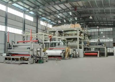 China Spunbond Melt Blown Non Woven Fabric Production Line 600m/Min 70gsm for sale