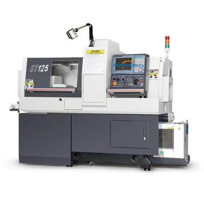China CNC SWISS TYPE AUTOMATIC LATHE SM125 HORIZONTAL 2 SPINDLE 5 AXIS  CE for sale