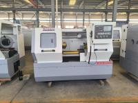 China Flat Bed CK6140 CNC Lathe Machine 750/1000mm Distance 4 Station Electrical Tool Holder for sale