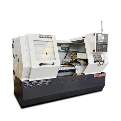 China Horizontal Flat Bed CNC Lathe Machine with 6 Station Electric Turret for sale