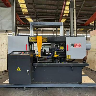 China 45 Degree Metal Band Sawing Machine GB4240 400mm for Metal Cutting for sale