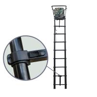 China Stable Hunting Ladder Stand Durable Aluminum Construction With Suspension Seat for sale