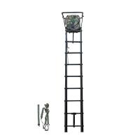China High Quality 8 Steps Aluminum Telescopic Ladder Hunting Tree Stand for sale