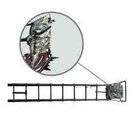 China Aluminum Telescopic Folding Ladder 2600mm Extension Hunting Tree Stand for sale