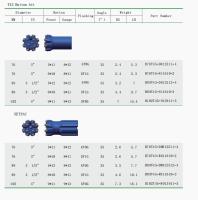 China 40° Angle Mining Button Rock Drill Bits Cutters Blades 9x12 Mm Cutting for sale