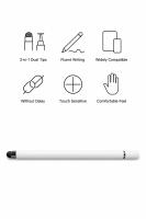 China Factory 2-in-1 Passive Stylus Pen, Precision Disc & Fiber Mesh Tip, Universal Touch Pen for iPad iPhone Android, Custom Logo OEM for sale