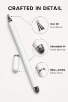 China Factory 2-in-1 Passive Stylus Pen, Precision Disc & Fiber Mesh Tip, Universal Touch Pen for iPad iPhone Android, Custom Logo OEM for sale
