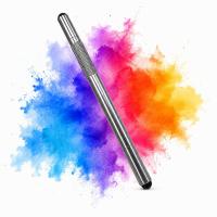 China 2 in 1 Dual Head Stylus Pen Disc and Pencil Tips, Universal Capacitive Stylus for Tablets Touch Screen Phones, Matte Black Body for sale