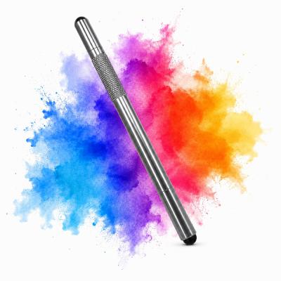 China 2 in 1 Dual Head Stylus Pen Disc and Pencil Tips, Universal Capacitive Stylus for Tablets Touch Screen Phones, Matte Black Body for sale
