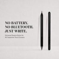 China Dual Head Stylus Pencil 143mm 9mm Matte Black Capacitive Pen with Detachable Cap, Everlasting Graphite Tip for Notes and Drawing for sale