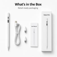 China Rechargeable Active Stylus Pen with LED Battery Display for iPad Android Windows, Type-C Fast Charge, Magnetic, OEM ODM for sale