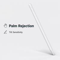 China Active Stylus Pen for iPad Palm Rejection Tilt Sensitivity Bluetooth Magnetic Type-C Rechargeable Pencil 2018-2026 White for sale
