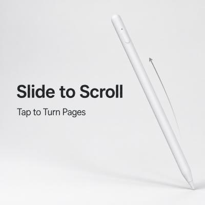 China Active Stylus Pen for iPad Palm Rejection Tilt Sensitivity Bluetooth Magnetic Type-C Rechargeable Pencil 2018-2026 White for sale