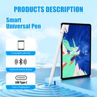 China Precision Digital Stylus for iPad Drawing Writing with Replaceable POM Nib Tip Tilt Function Magnetic Wireless Charging for sale