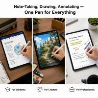 China Digital Writing Pen Tilt Sensitive Palm Rejection Type-C and Magnetic Charge 10H Battery Replaceable Nib iPad Stylus Bulk for sale