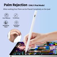 China Factory Direct Active Stylus Pen Dual System Type-C Rechargeable Aluminum POM Tip Universal iPad Android No Bluetooth OEM Supply for sale