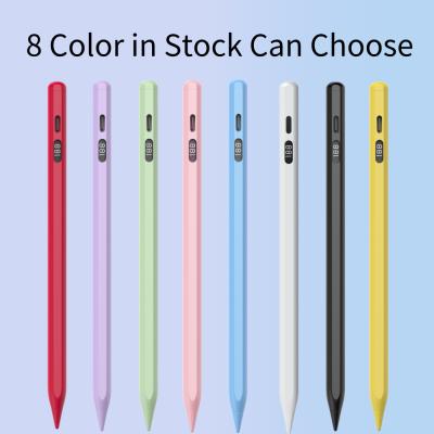 China Type-C Fast Charge iPad Stylus LED Power Display 10-12H Battery Palm Rejection Tilt Function Aluminum Unibody 8 Colors for sale