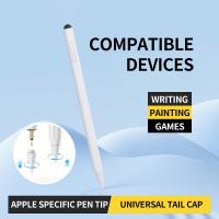 China Custom Logo iPad Stylus Dual Tip Active Passive 4D Tilt Pen, Palm Rejection Apple Nib, Type-C Fast Charge Aluminum for sale