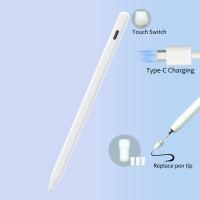 China T8 Green Blue Stylus Pen Dual Mode Type-C, Digital Pencil iPad Android Palm Reject, Aluminum POM Tip OEM Bulk Supply Factory for sale