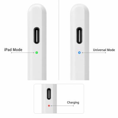 China Battery Stylus Pen Auto Sleep 5Min Type-C, Digital Pencil iPad 10H Palm Rejection, Aluminum POM Tip OEM Factory Wholesale for sale