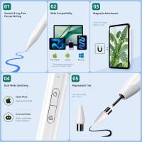 China Rechargeable Active Stylus Pen for Students Online Class Note Taking and Handwriting Palm Rejection Magnetic Attachment for sale