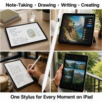 China Rechargeable iPad Pencil Compatible with Pro 11 12.9 Air M2 M3 Mini 5th 6th Generation iPhone Duo Fast Type-C Charging for sale