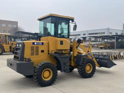 China Front end loader W120 Operating weight 2 tons for agriculture quarry bucket 0.6 m3 0.8 m3 for sale