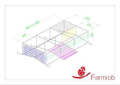 China 1800mm x 650mm x 430mm 3-Door Layer Chicken Battery Cage System with 700mm Spacing and 12-Tier Capacity for sale