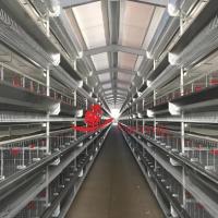 China 3-5 Tiers Layer Chicken Cage System Smart System with Al-Zn-Mg Trough 0.98mm for sale