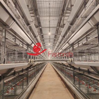 China Poultry Battery Cage System 1800mm Length 700mm Tier Height for Middle East Farms for sale