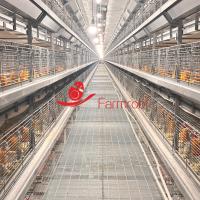 China H Type Frame Baby Chicks Cage Poultry Battery Cage System 8 Tiers 700 mm Height for Thailand Farms for sale
