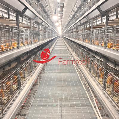 China H Type Frame Baby Chicks Cage Poultry Battery Cage System 8 Tiers 700 mm Height for Thailand Farms for sale