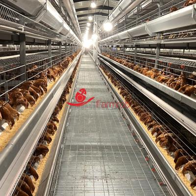 China Reliable and Even Feeding 8 tiers Layer Chicken Cage System Fine Management for sale