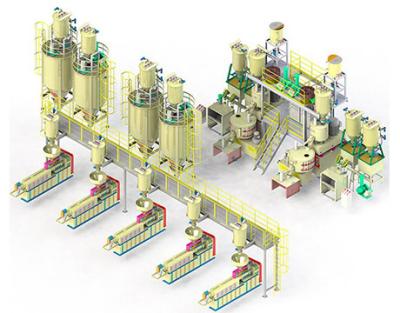 China Automatic Feeding Conveying System For Powder Mixer And PVC Extruder for sale