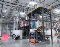 China Automatic Feeding Weighing Mixing Conveying System For SPC Floor Production Line for sale
