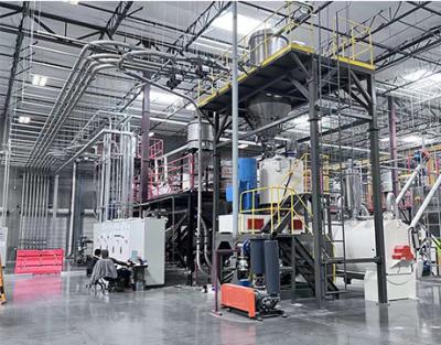 China Automatic Feeding Weighing Mixing Conveying System For SPC Floor Production Line for sale